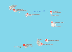 Cartes et plans détaillés du Cap Vert