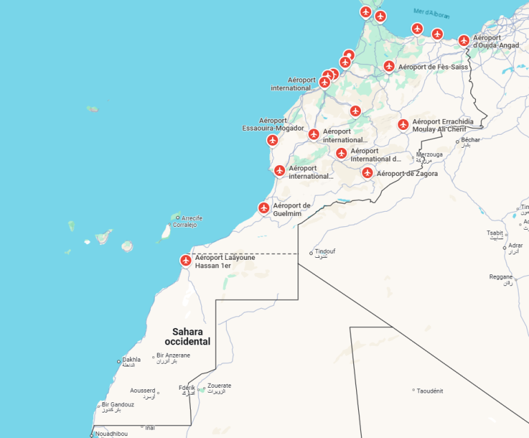 Cartes et plans détaillés du Maroc